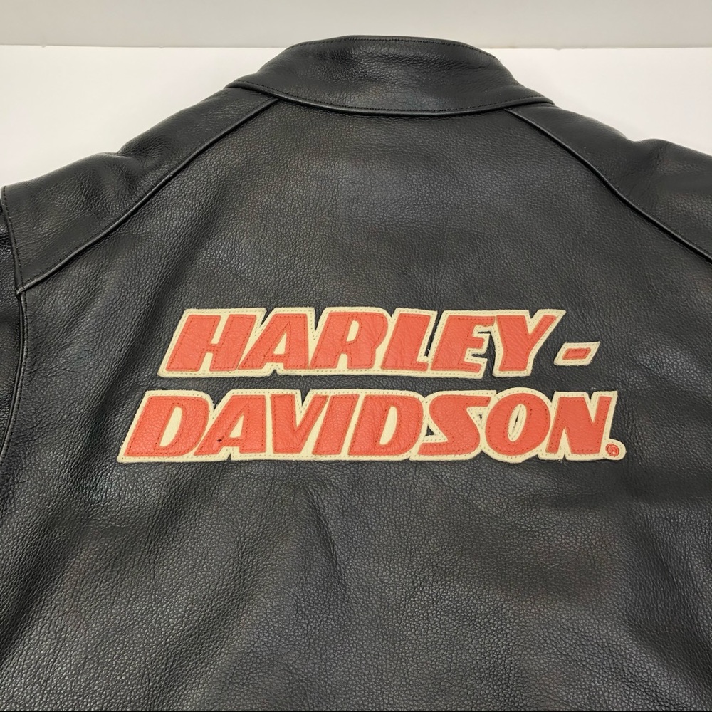 Harley Davidson Racing Leather Jacket Black - Xl - Gem